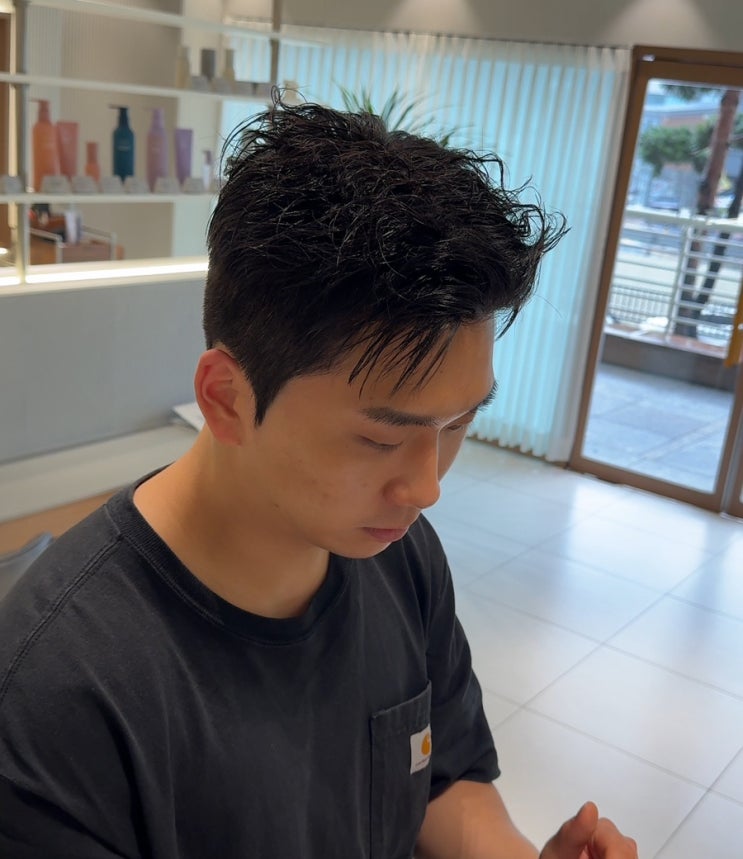 남자 텍스처펌으로 완성한 내추럴하고 세련된 스타일 : 네이버 블로그