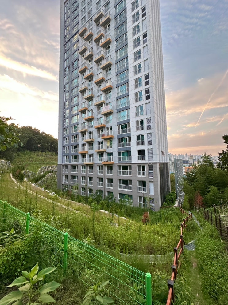 8월의 산이고운신용파크 단지 풍경 한 컷- 산이고운 전세 매매 : 네이버 블로그