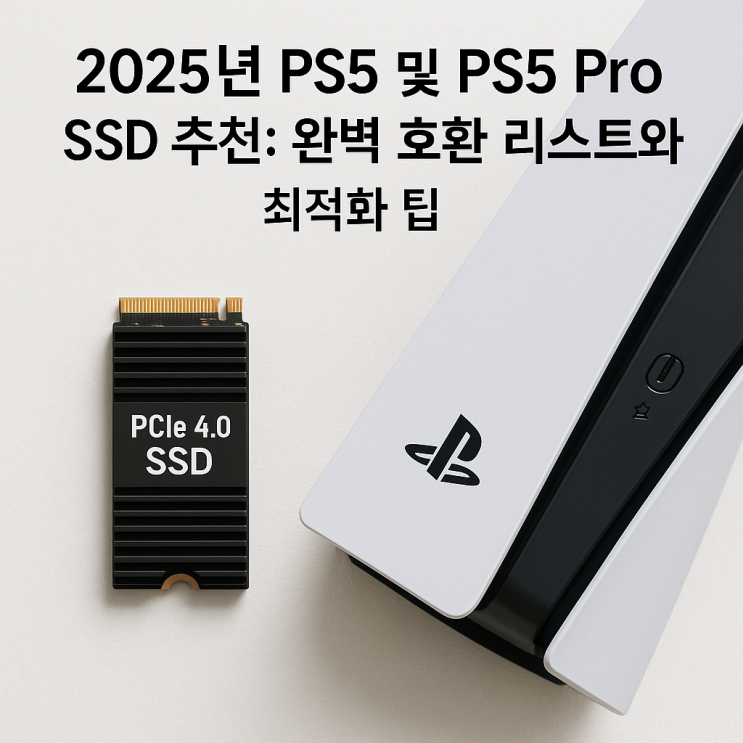 2025년 PS5 및 PS5 Pro SSD 추천: 완벽 호환 리스트와 최적화 팁 : 네이버 블로그