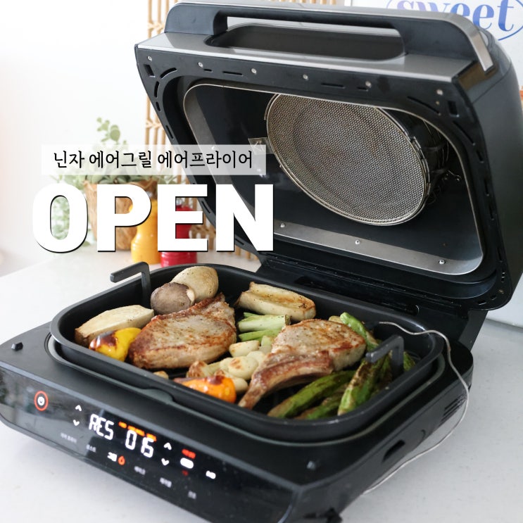 에어프라이어 추천! 고기 생선 뽕뽑도록 굽는 닌자 에어그릴 푸디맥스 역대 최저가 공동구매 : 네이버 블로그