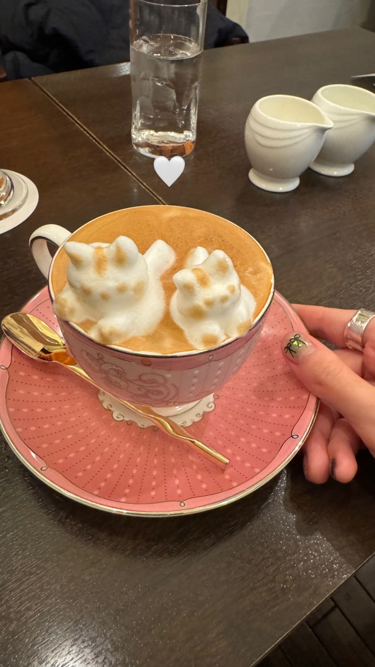 도쿄 긴자 카페 켄즈 커피 (Ken's coffee shop) 고양이 카푸치노 : 네이버 블로그