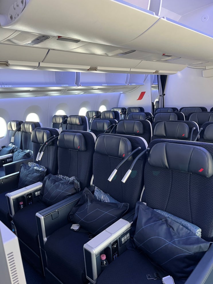 에어프랑스 프리미엄이코노미 맨앞좌석 후기｜AF267 A350-900 좌석추천·기내식 : 네이버 블로그