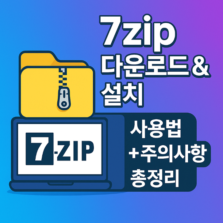 7zip 다운로드 및 설치 방법 : 네이버 블로그