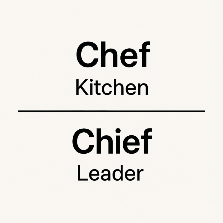 Chef vs Chief, 무엇이 다를까? : 네이버 블로그