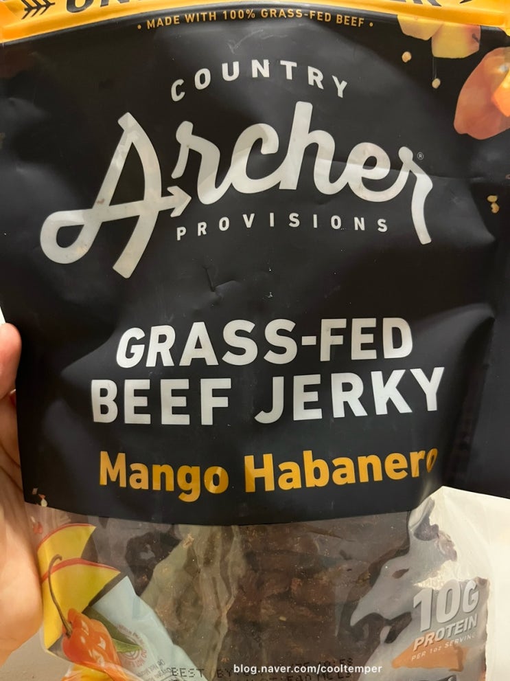 코스트코 Country Archer Mango Habanero Beef jerky (Grass-Fed) 망고 하바네로 육포 ...