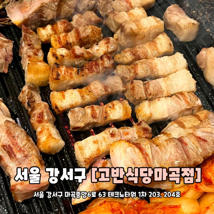 발산역 삼겹살 서울 식물원 근처 맛집 단체 회식 추천 고반식당 마곡점 : 네이버 블로그