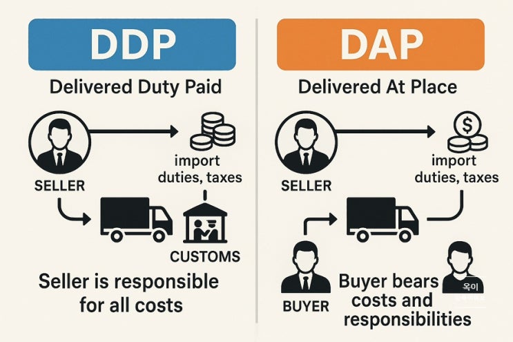 무역용어 DDP와 DDU(DAP)를 쉽게 비교 : 네이버 블로그