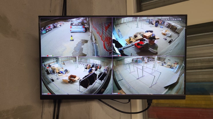 의류매장 CCTV 시공 EGPIS 이지피스 카메라 설치 미라클 앱 연동 : 네이버 블로그