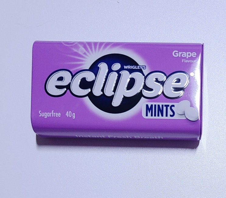 이클립스 포도맛 무설탕 eclipse MINTS Grape Flavour 솔직후기 : 네이버 블로그