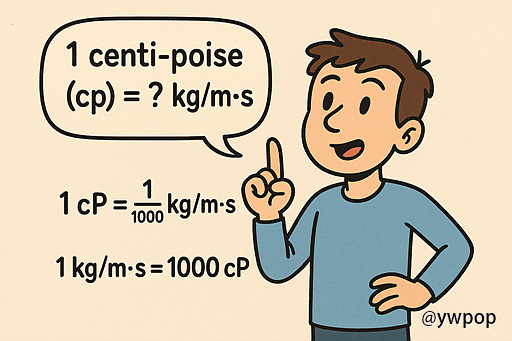 1 centipoise(cP)는 몇 kg/m•sec인가 : 네이버 블로그
