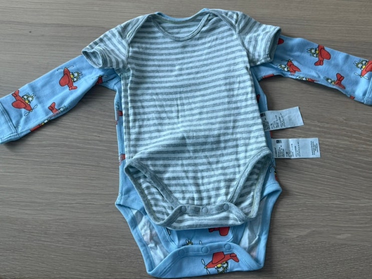 💙🐰유니클로 미피바디수트 후기 🧡사이즈 비교와 사이즈 추천까지 : 네이버 블로그