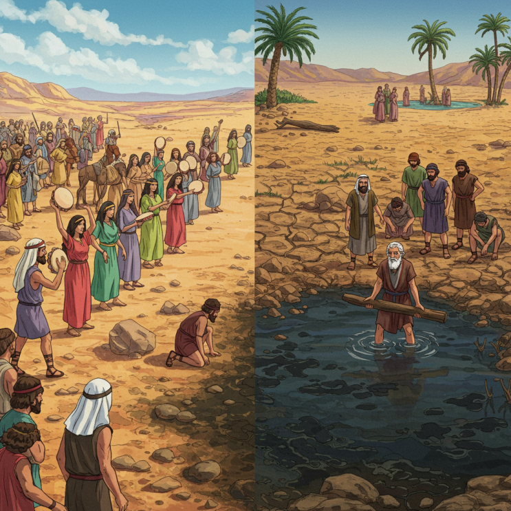 출애굽기 15장: 모세의 노래와 마라의 쓴물 (Moses' Song and the Waters of Marah) : 네이버 블로그