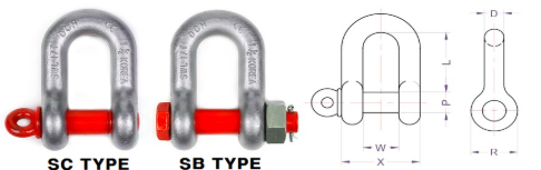 샤클 규격 SC, SB TYPE : 네이버 블로그
