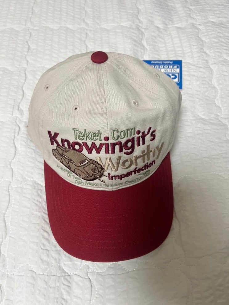 테켓 teket 볼캡 사이즈 후기 (Knowing Cap Red),차정원모자 : 네이버 블로그