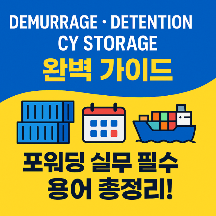 DEMURRAGE | DETENTION | CY STORAGE 완벽 정리! : 네이버 블로그