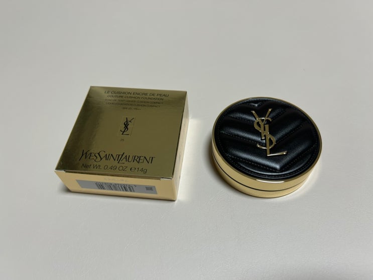 입생로랑 쿠션 25호 20호 색상 비교 건성 웜톤 : 네이버 블로그