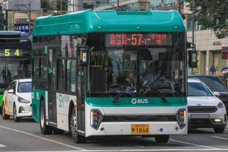 [평안운수] 의정부 57-1번 CHTC 에픽타운 EV 1864호 : 네이버 블로그