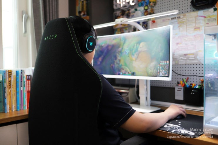레이저 게이밍 체어 허리 편한 Razer Iskur V2 X 패브릭 체어 : 네이버 블로그