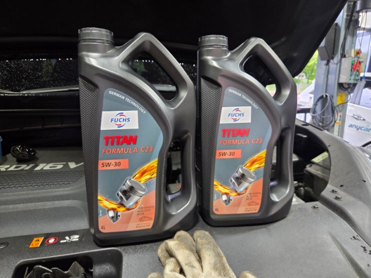 올뉴쏘렌토 2.2D FUCHS TITAN FORMULA C23 5W30 훅스 엔진오일교환 : 네이버 블로그