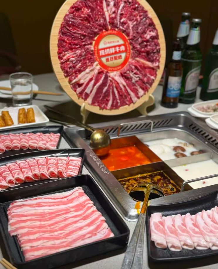 하이디라오 반반 훠궈, 메뉴 정보, 국수 퍼포먼스, 가격은 얼마? : 네이버 블로그