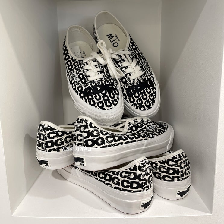 꼼데가르송 CDG x 반스 어센틱 콜라보 SZ-K106 : 네이버 블로그