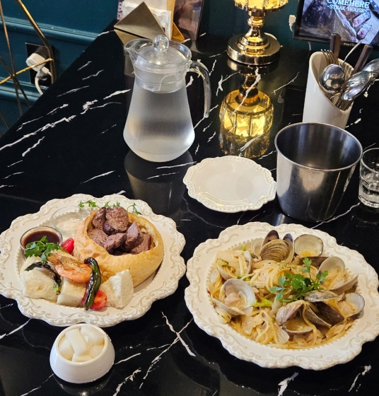 컴히얼 천안불당점 기버터 안심 스테이크 맛집 추천 : 네이버 블로그