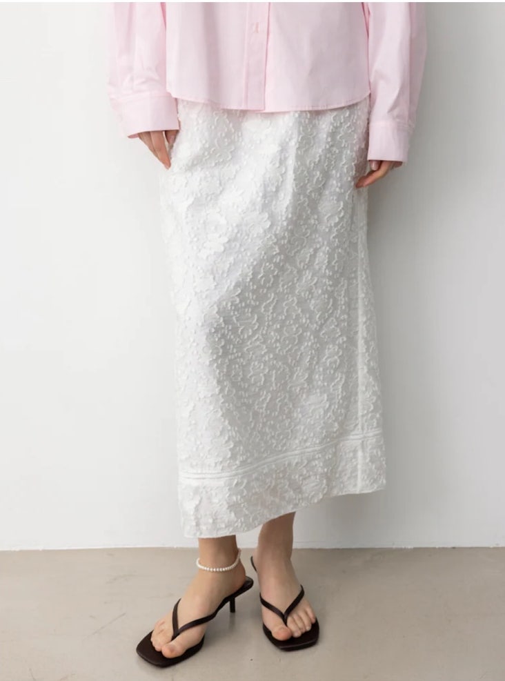 디애퍼처 Lydia Long Skirt (ivory) : 네이버 블로그