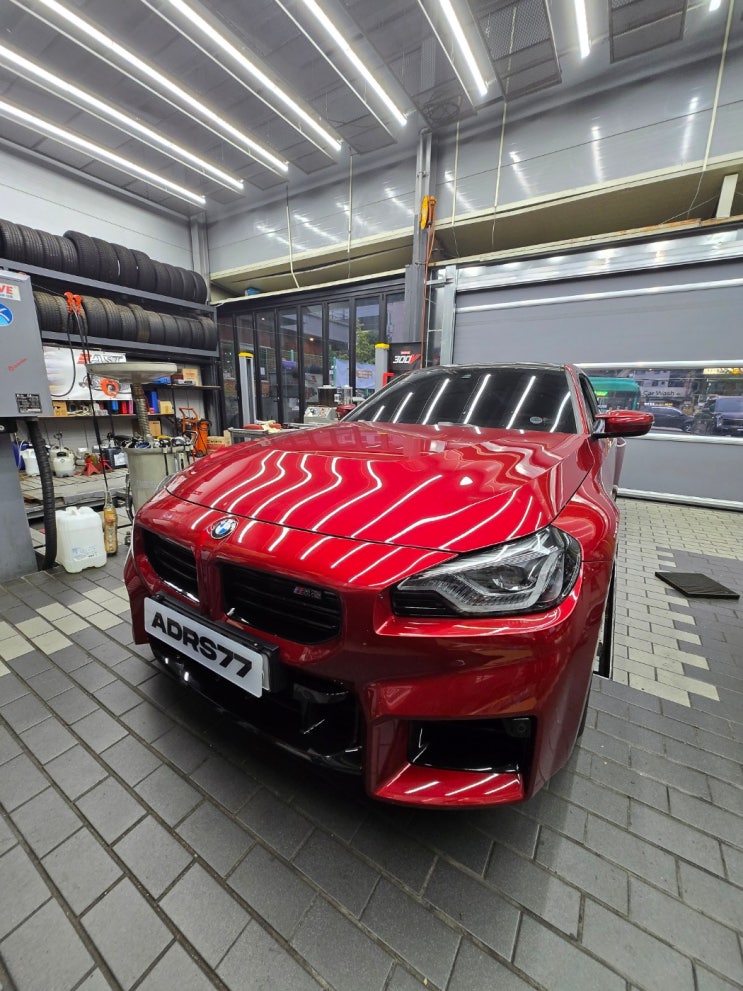 BMW G87 M2 + KW ST DZX 허브스페이스 인스톨 + 휠 얼라이먼트 조정 + 수원 BMW 전문 튜너 + 수원 BMW ...