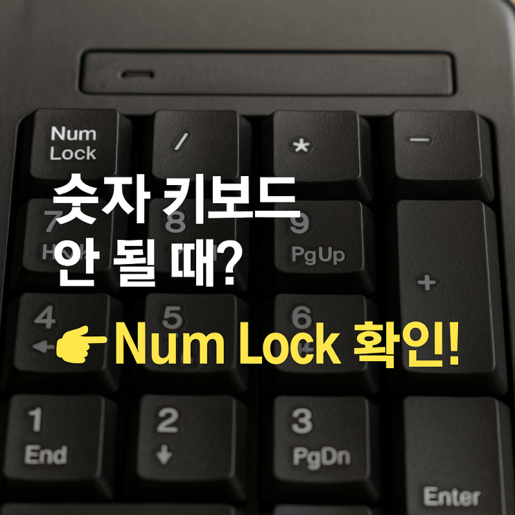 숫자 키보드가 안 눌려요? 고장 아냐, Num Lock 키가 원인입니다 : 네이버 블로그