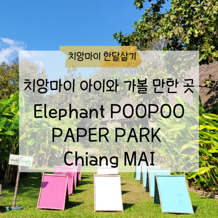 치앙마이 아이와 가볼 만한 곳 Elephant POOPOOPAPER PARK Chiang Mai : 네이버 블로그