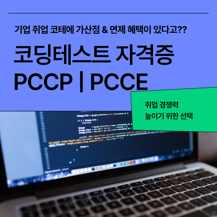 부산 코딩테스트 자격증, PCCP·PCCE로 취업 경쟁력 높이기! : 네이버 블로그