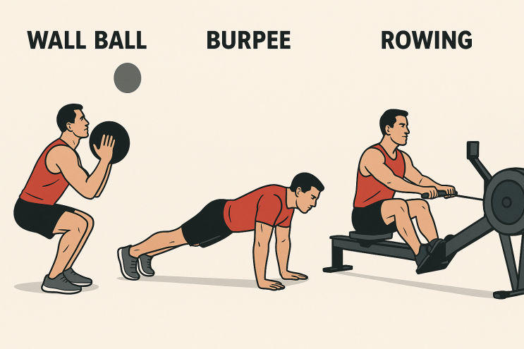 [HYROX] Wall ball, Burpee,Rowing 중 하체 근육 활성도가 가장 높은것은 ? : 네이버 블로그