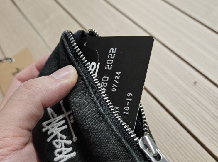 스투시 캔버스 코인 파우치 사용후기 / 카드케이스, 차키지갑 추천 / STUSSY CANVAS COIN POUCH WASHED ...
