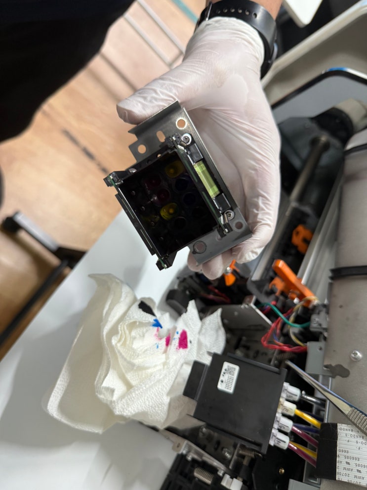 MUTOH VJ-628 솔벤프린터 헤드교체후기 출장수리 : 네이버 블로그