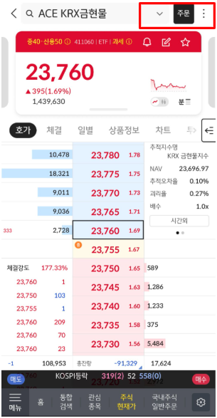 금 투자 : KB증권 KRX 금현물 ETF 매수 방법 (ACE KRX 금현물 ETF vs. TIGER KRX 금현물 ETF) : 네이버 블로그