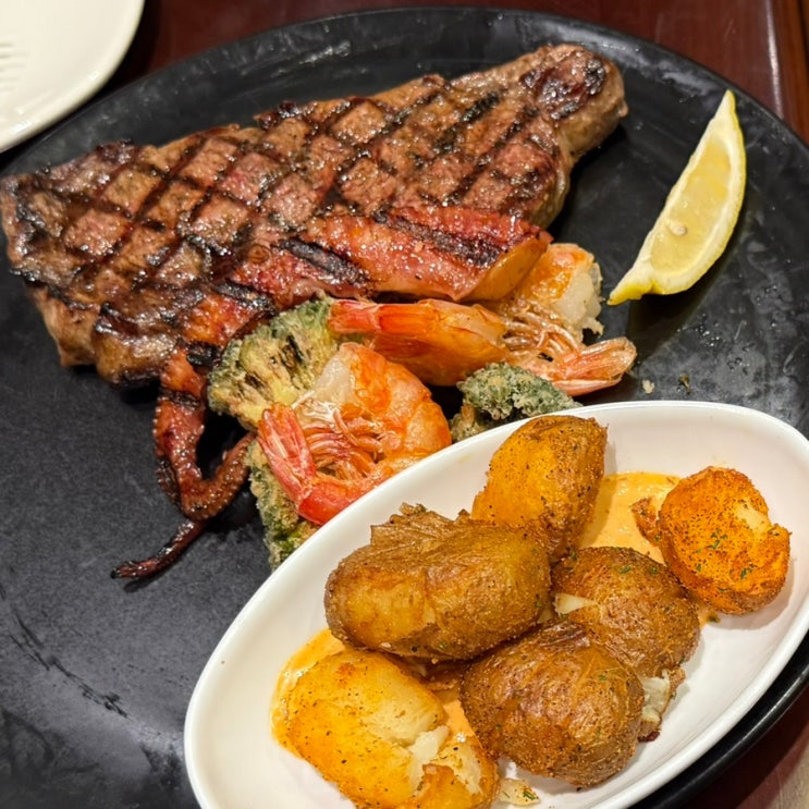 아웃백스테이크 하우스 강남교보타워점 블랙라벨 어텀씨푸드 : 네이버 블로그