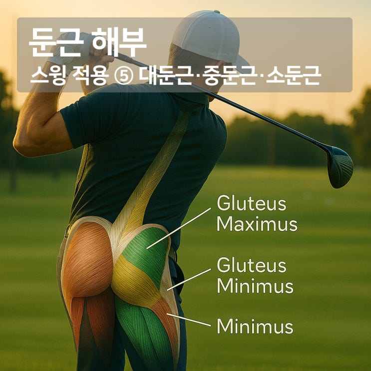 둔근 해부–스윙 적용 ⑤ 대둔근·중둔근·소둔근 | 골프모션코치 : 네이버 블로그