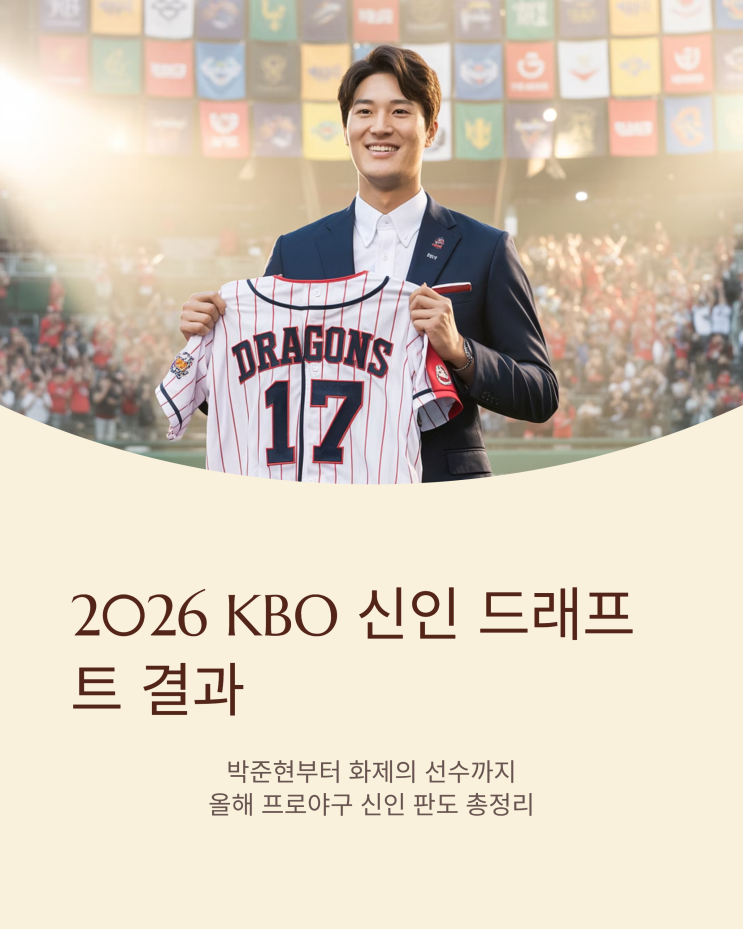 2026 KBO 신인 드래프트 결과 및 1라운드 지명자 총정리 : 네이버 블로그