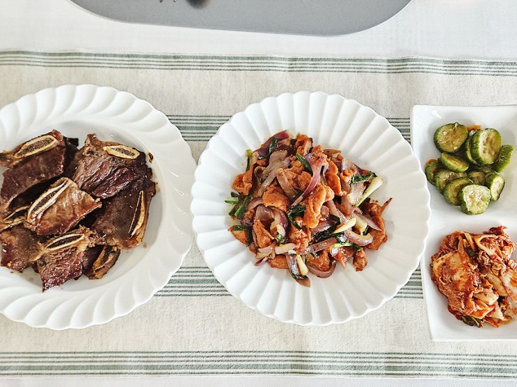 저녁에는 고기~ 닭 안창살 볶음, LA 갈비구이 : 네이버 블로그