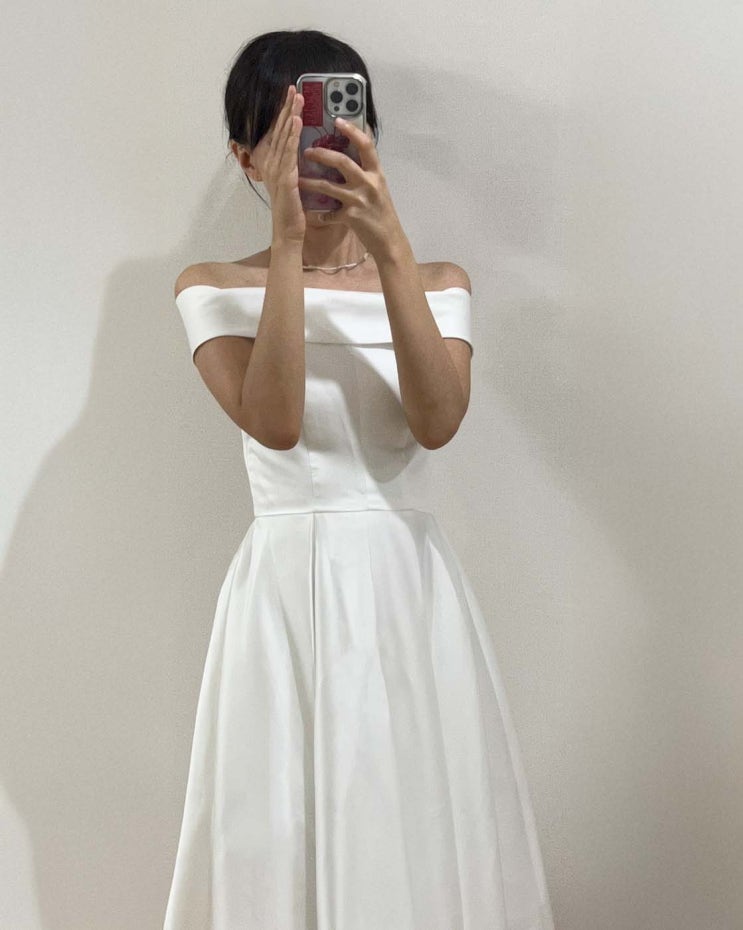 알리익스프레스 미니 웨딩드레스 후기 | 키작녀 오프숄더 화이트 드레스 내돈내산 스냅촬영 준비 : 네이버 블로그