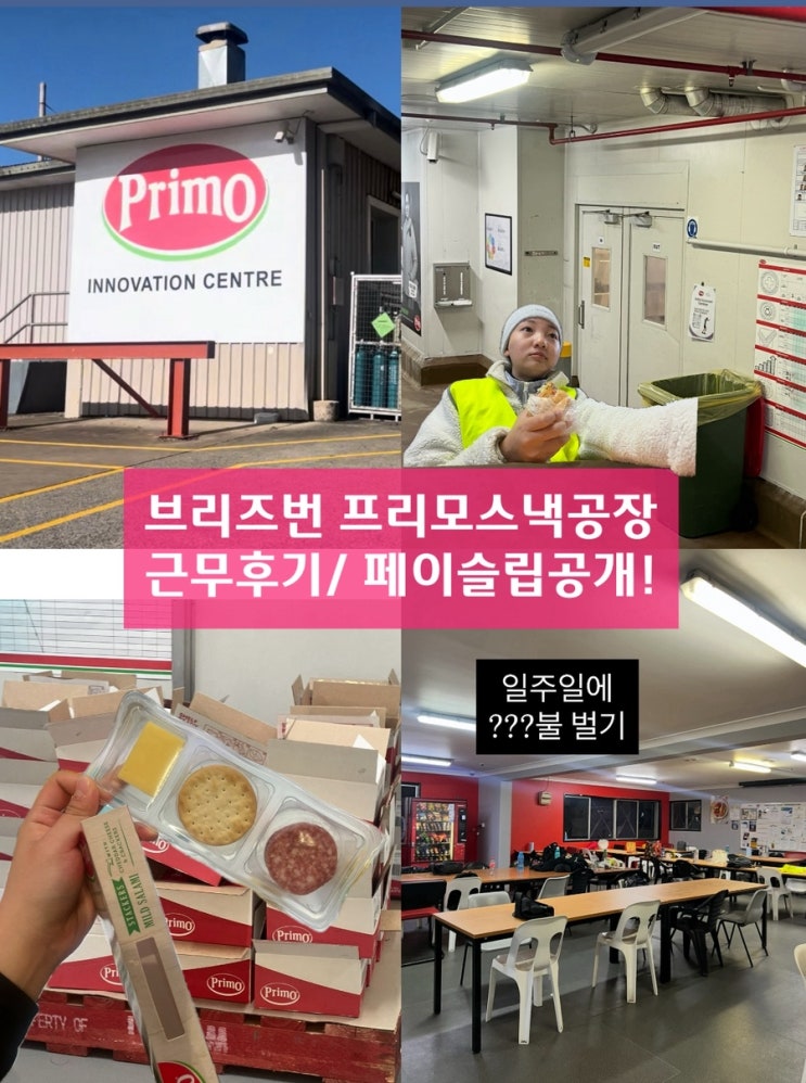 [브리즈번 Primo Snack공장#2] 근무후기, 어떤사람에게 추천하는지, 페이슬립 공개! : 네이버 블로그
