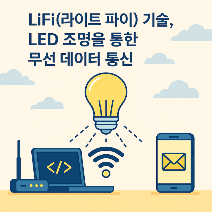 LiFi(라이트 파이) 기술, LED 조명을 통한 무선 데이터 통신 : 네이버 블로그