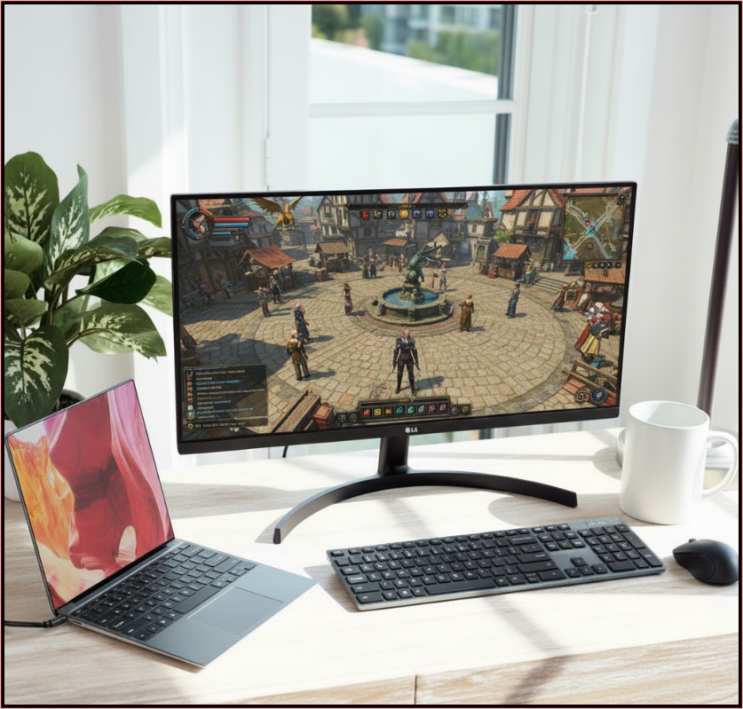 QHD 화질을 제대로 즐기는 27인치 모니터, LG 27QN600 리뷰 : 네이버 블로그