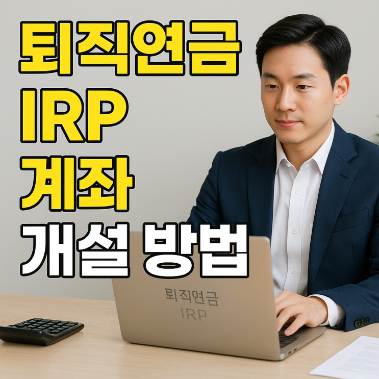 퇴직연금 IRP 계좌 개설 방법 총정리｜2024~2025 최신 기준 : 네이버 블로그