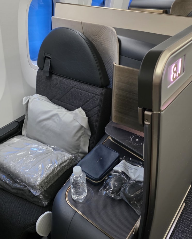 대한항공 인천 > 암스테르담 KE925 (B787-10) 프레스티지 스위트 2.0 8J : 네이버 블로그