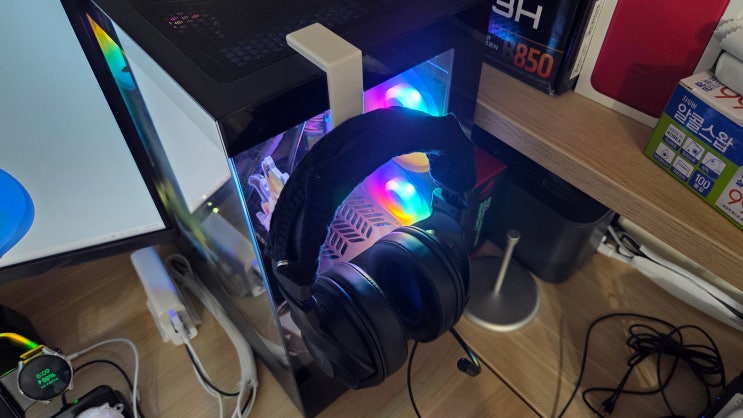 다이소 천원 가방걸이로 깔끔한 헤드셋 걸이 거치대 만들기 : 네이버 블로그