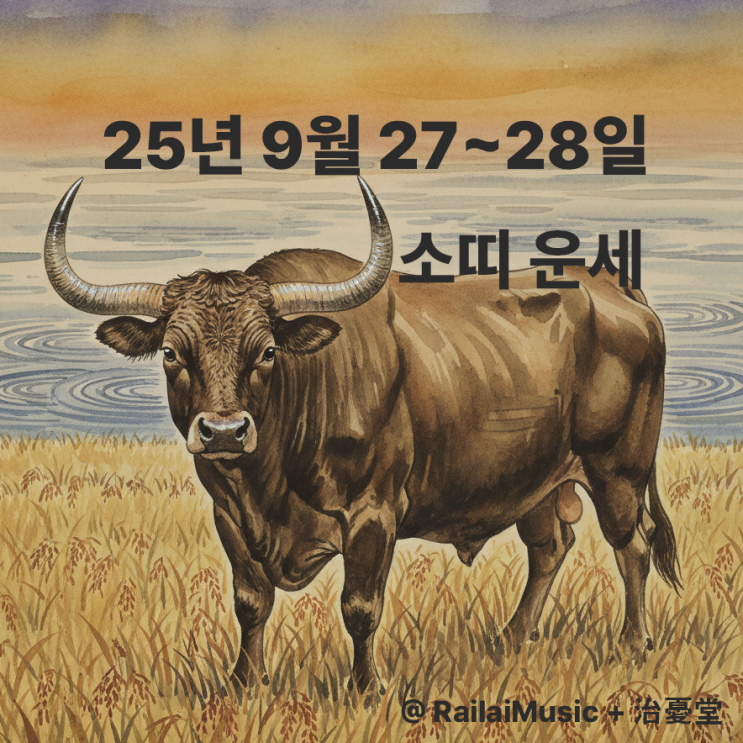 🐂 2025년 9월 27~28일 [소띠 오늘의 운세] – 1973년생 오늘 최고의 행운🍀 : 네이버 블로그