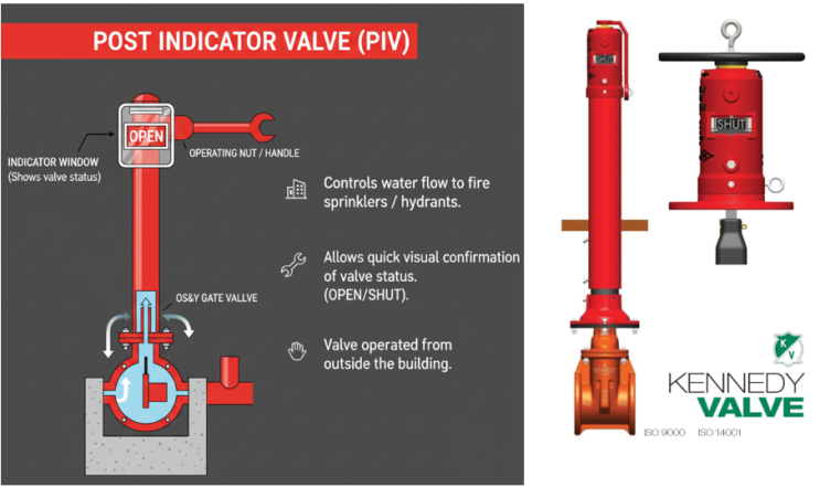 포스트 인디케이트 밸브(Post Indicate Valve, PIV)의 용도와 역할 : 네이버 블로그