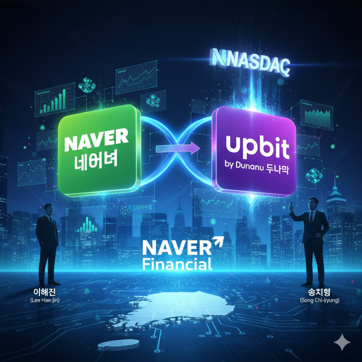 네이버·두나무 빅딜: 송치형 의장, 네이버 '최대주주' 되나? 합병 후 나스닥 상장 전망 심층 분석 : 네이버 블로그