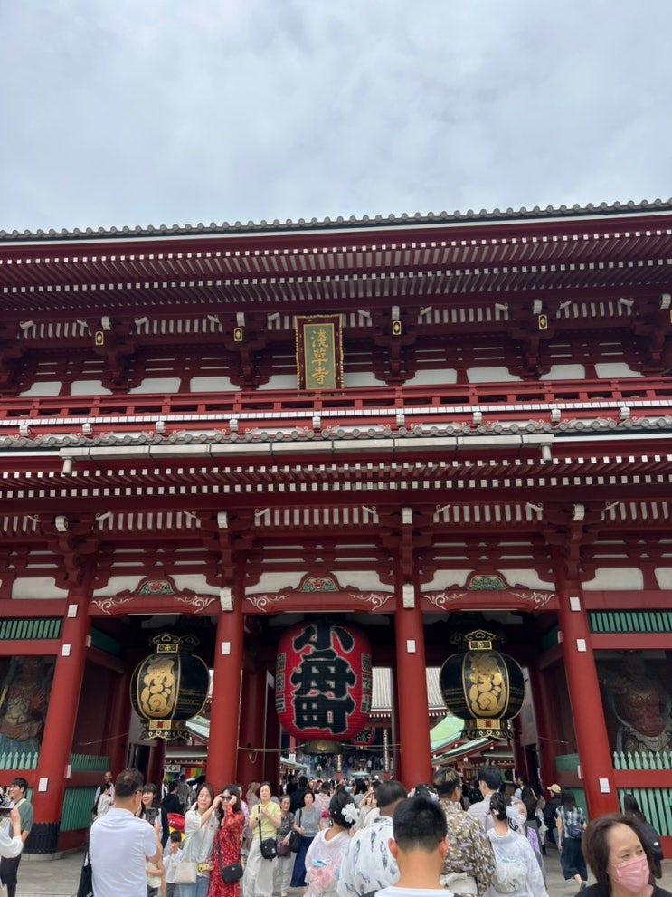 🇯🇵도쿄여행 3일차 | 센소지⛩️/아사쿠사/캐리어보관/몬자야끼/몬자카노야하나레/메론소다🍒 : 네이버 블로그